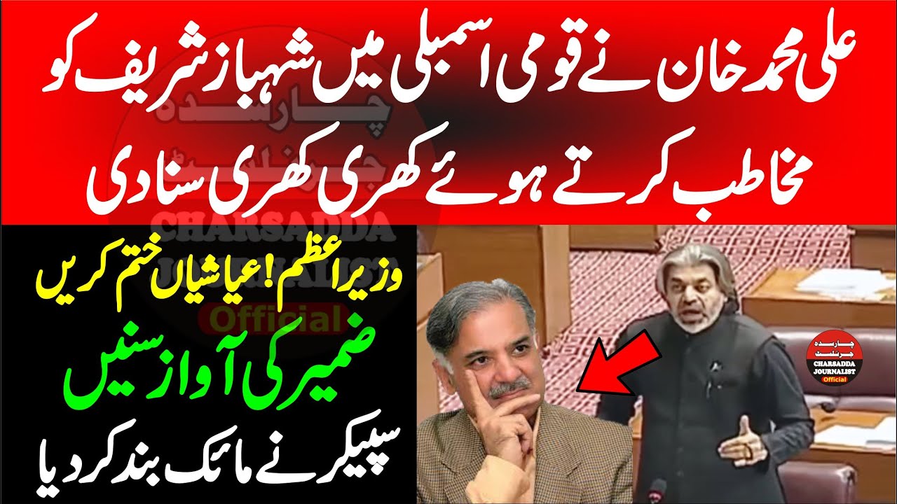PTI Ali Muhammad Khan Stunning Speech In National Assembly - YouTube
