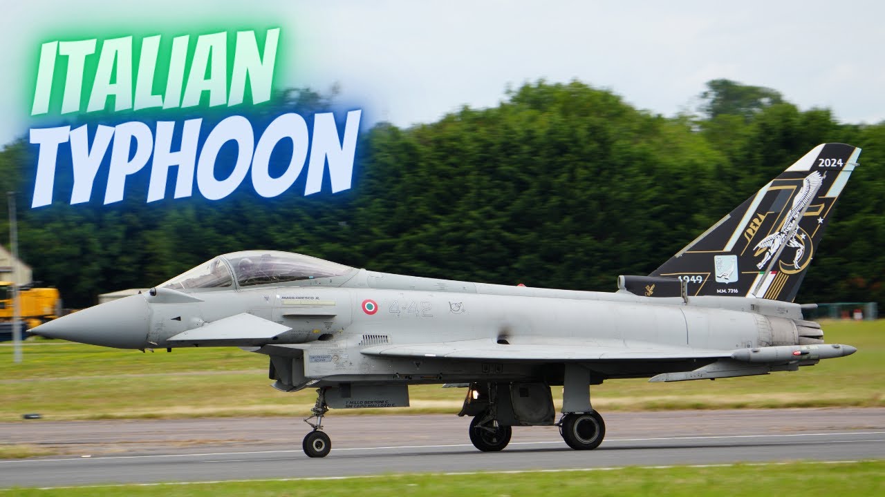 Italian Typhoon, Afterburnering Vapor fest .. 2024 RIAT (Royal ...