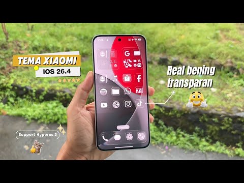 Tema iOS 26.4 Bening Transparan Work 100% all redmi, poco & xiaomi🔥