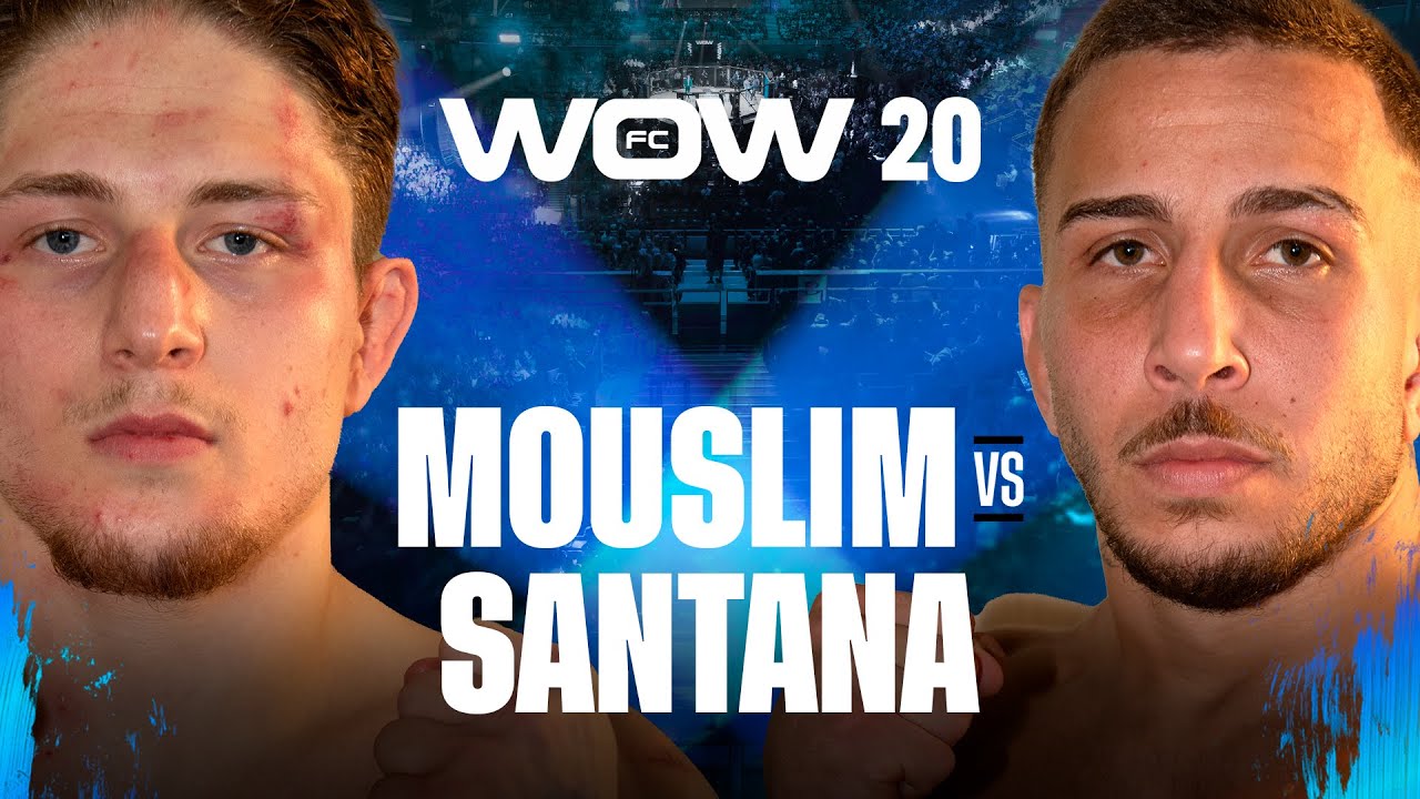 WOW 20 La Noche de Los Campeones | Mouslim vs Santana | Combate ...