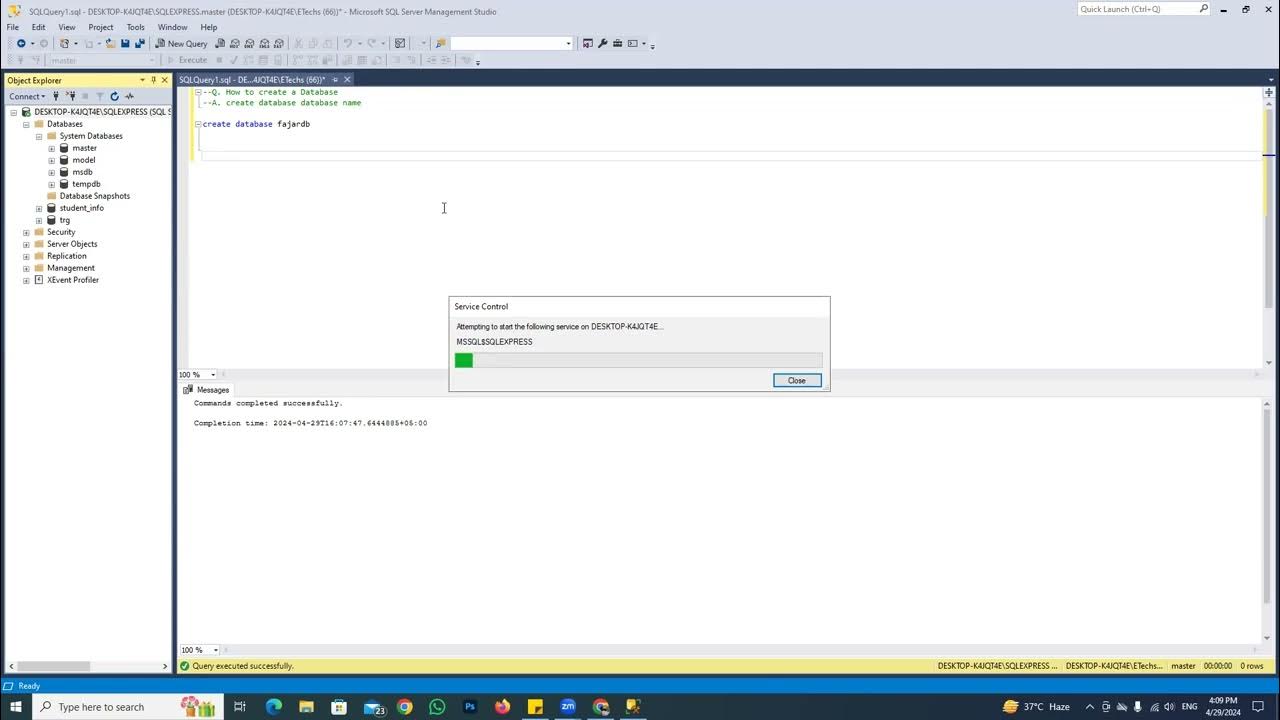 SQL Server Class One - YouTube