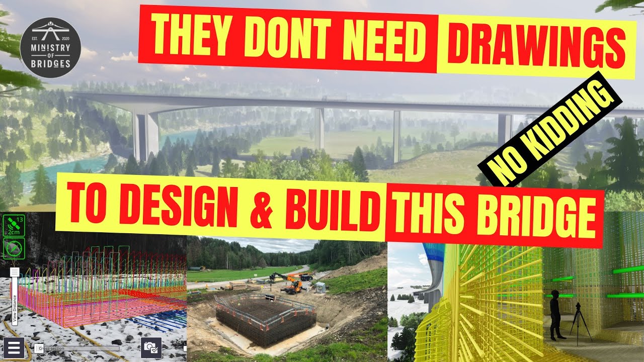 Randselva Bridge - A Drawing Free Bridge Project - No kidding - YouTube