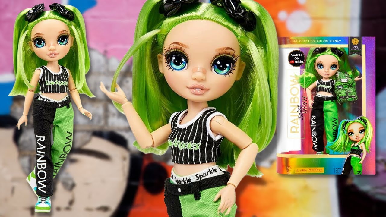 🌈UNBOXING🌈 Jade Hunter Rainbow Junior High Doll Review! - YouTube