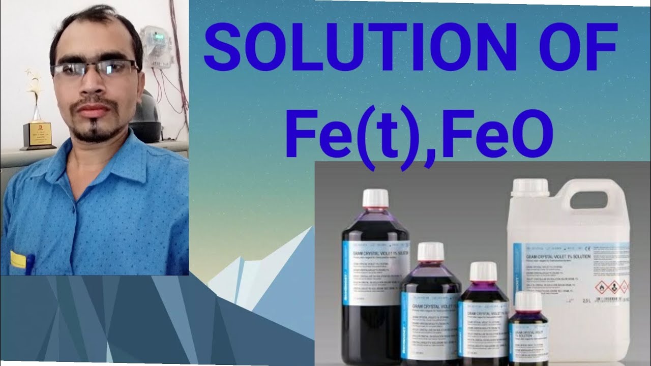 SOLUTION MAKING OF Fe(iron) - YouTube