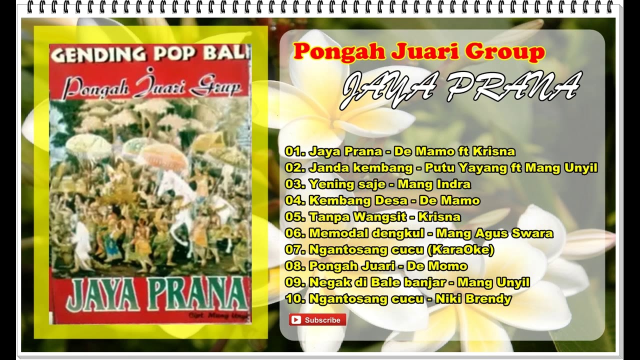 Pongah Juari Group Tembang Bali Lawas Album JAYA PRANA - YouTube
