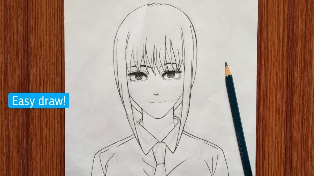 How to draw Makima | Step by step | Tutorial | Chainsaw Man - YouTube