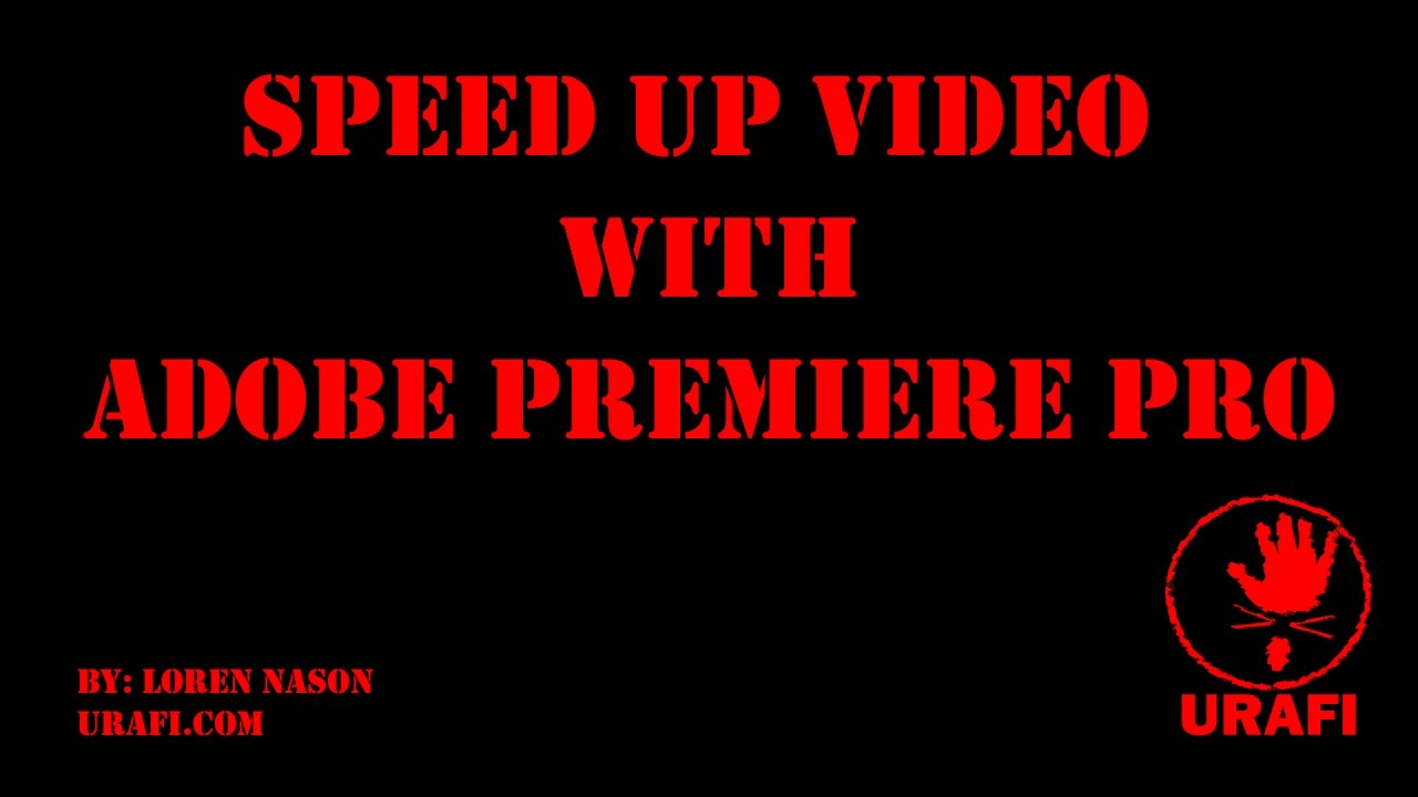 Double speed video with Adobe Premiere Pro CC - YouTube
