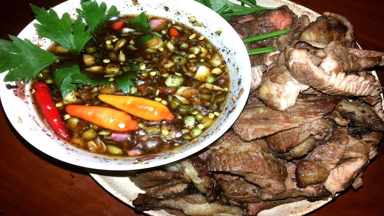 Beef Barbecue At Home - Awesome Cambodian Food In My Village - YouTube