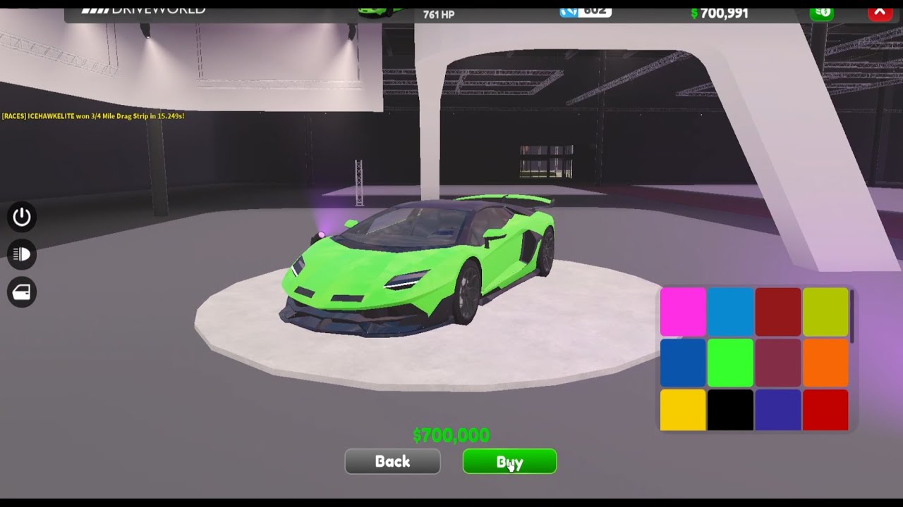 Roblox Drive World Buying The Carbon RS (Lamborghini) And Racing With ...