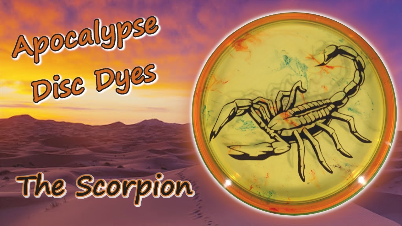 Disc Golf Dyeing | Apocalypse Disc Dyes - The Scorpion - YouTube