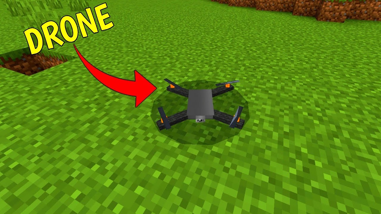 How to make a working DRONE with camera in Minecraft pocket edition ...