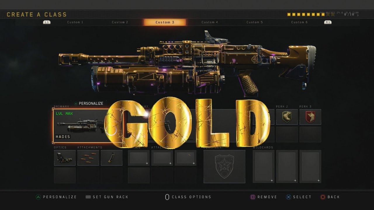 My first BO4 GOLD CAMO (HADES) - YouTube