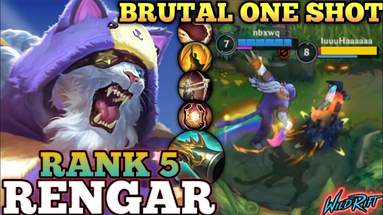 RENGAR ANNOYING ONE SHOT DELETE! BEST META BUILD ABUSE - TOP 5 GLOBAL ...