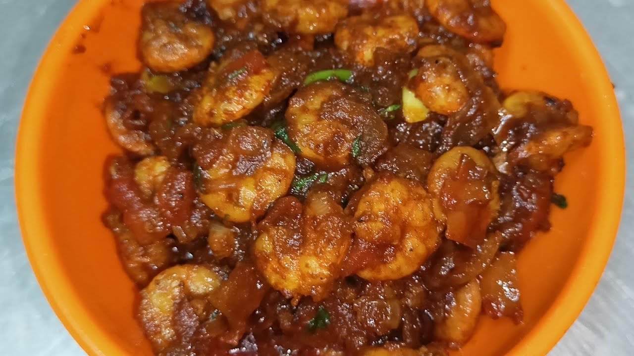 कोळंबीची कांदा टोमॅटो घालून केलेली भाजी |Kolambi | Prawns masala ...