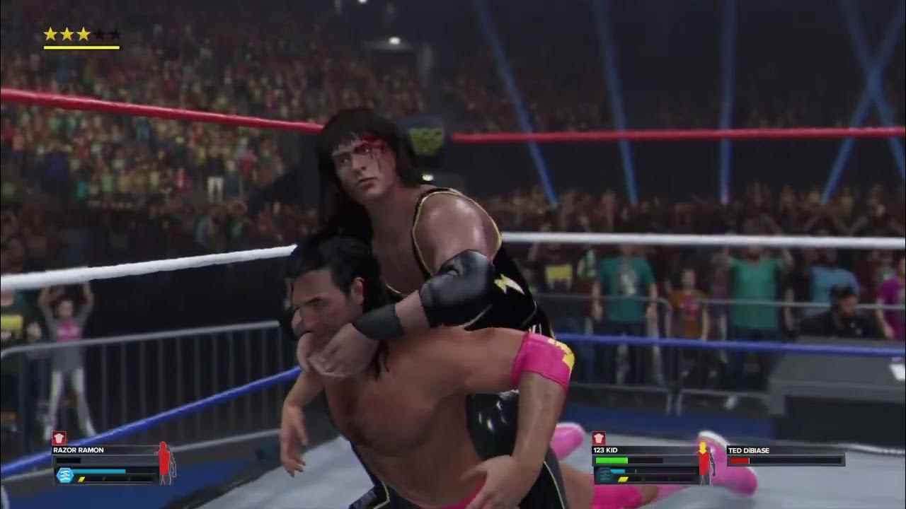 WWF In Your House 6: Rage in the Cage (Match 2) Razor Ramon vs 1-2-3 ...