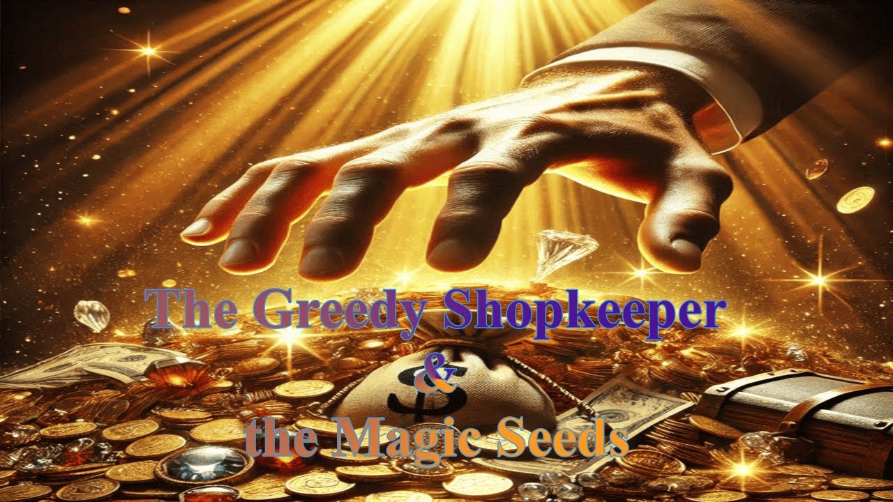 The Greedy Shopkeeper and the Magic Seeds | Kids Story | Moral Stories ...