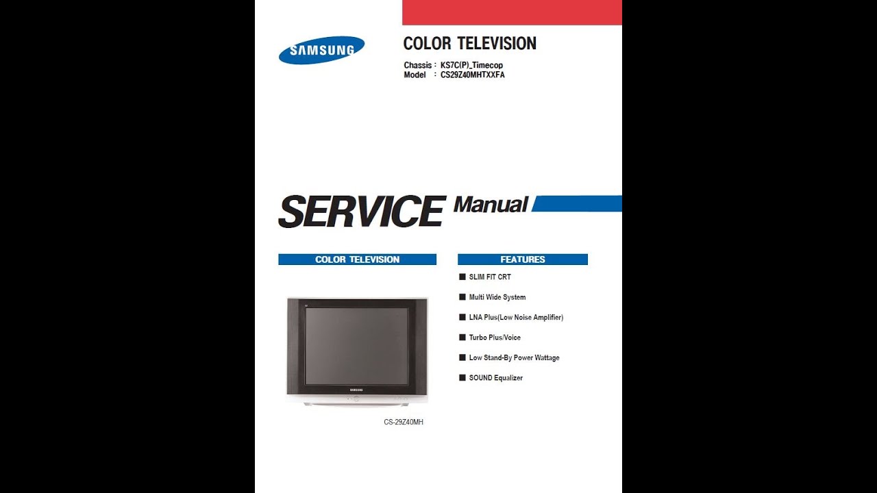 Samsung Color TV Service Manual - YouTube