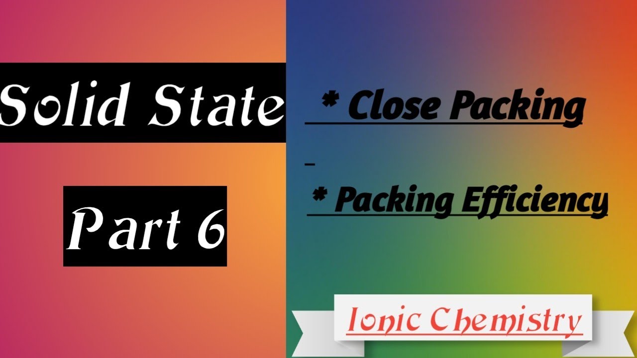 Solid State | Part 6 | Chemistry | Class 12 - YouTube