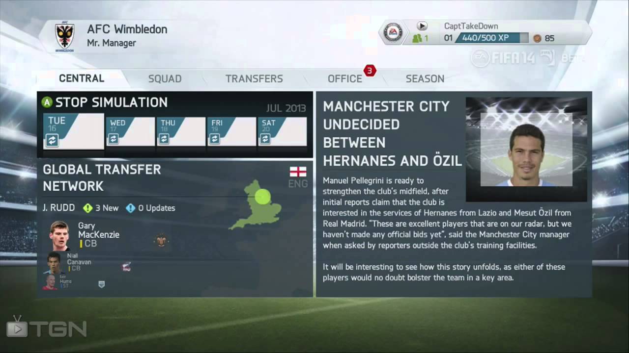 FIFA 14 Manager Career Mode Teaser - YouTube