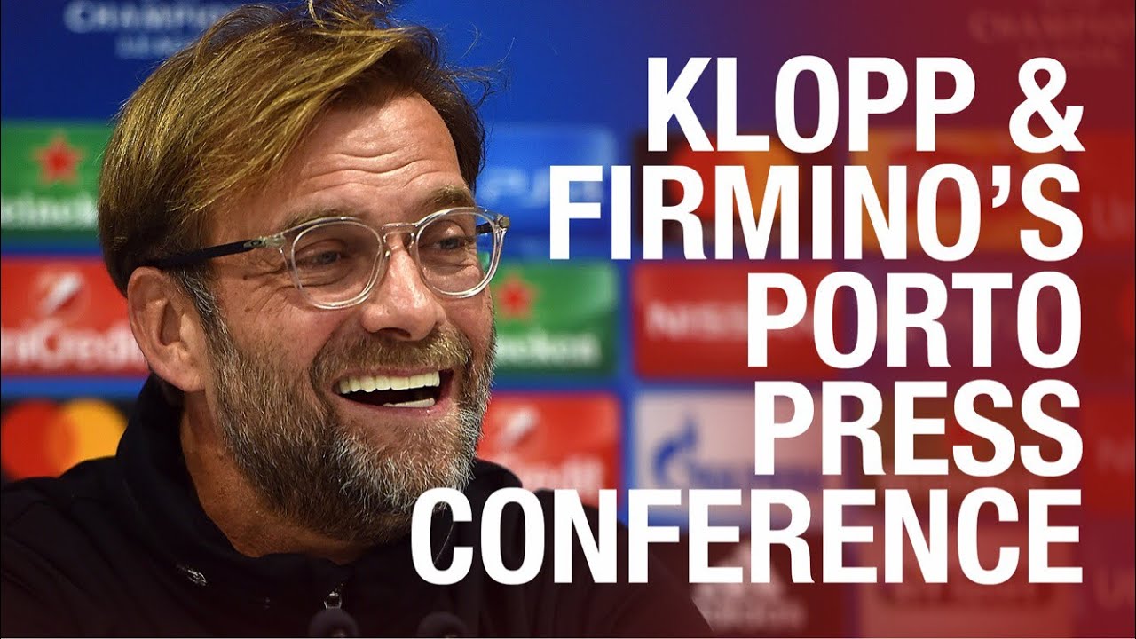 Liverpool's Champions League press conference | Klopp and Firmino ...