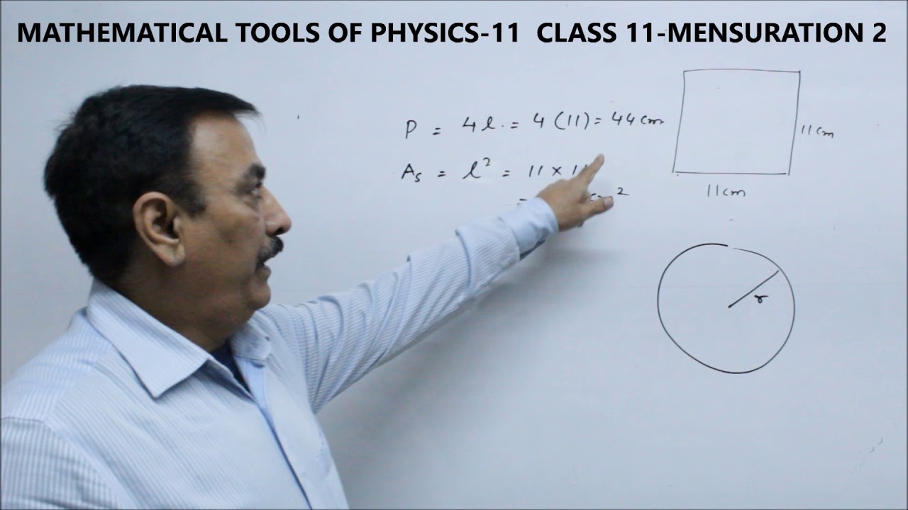 MATHEMATICAL TOOLS OF PHYSICS 11 CLASS 11 MENSURATION 2 - YouTube