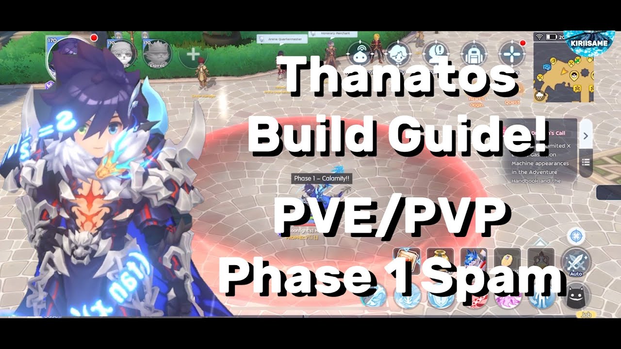 Thanatos build guide! | How to spam phase 1! | PVE and PVP builds | Ragnarok M: Eternal Love ...