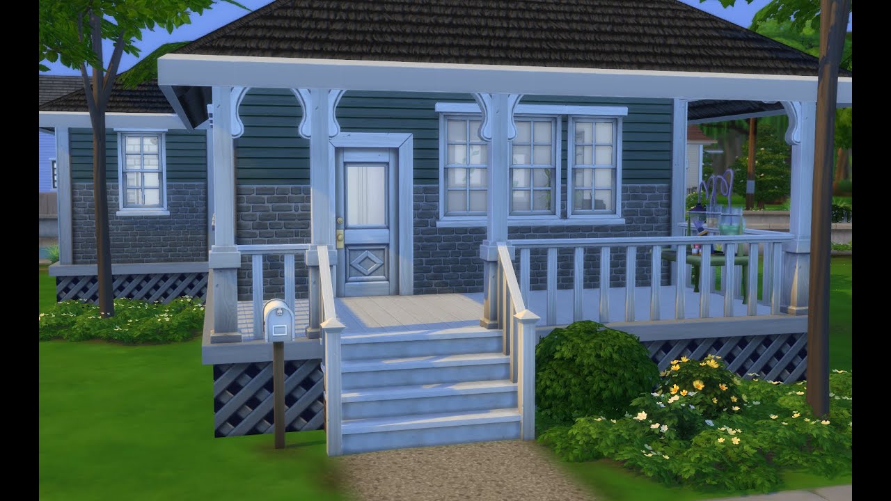 The Sims 4: "Streamlet Single" Base Game Renovation - YouTube