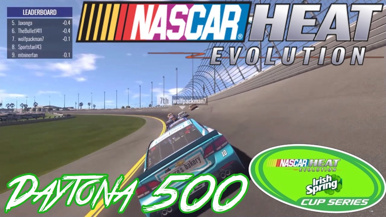 NASCAR Heat Evolution Irish Spring League Race Daytona 500 - YouTube