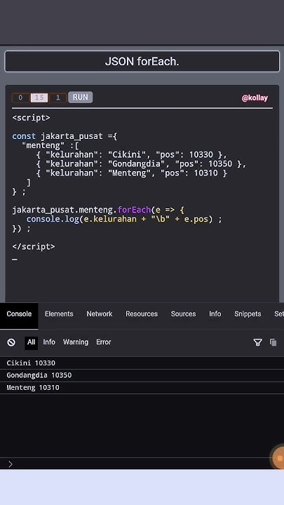 JSON forEach Javascript - YouTube