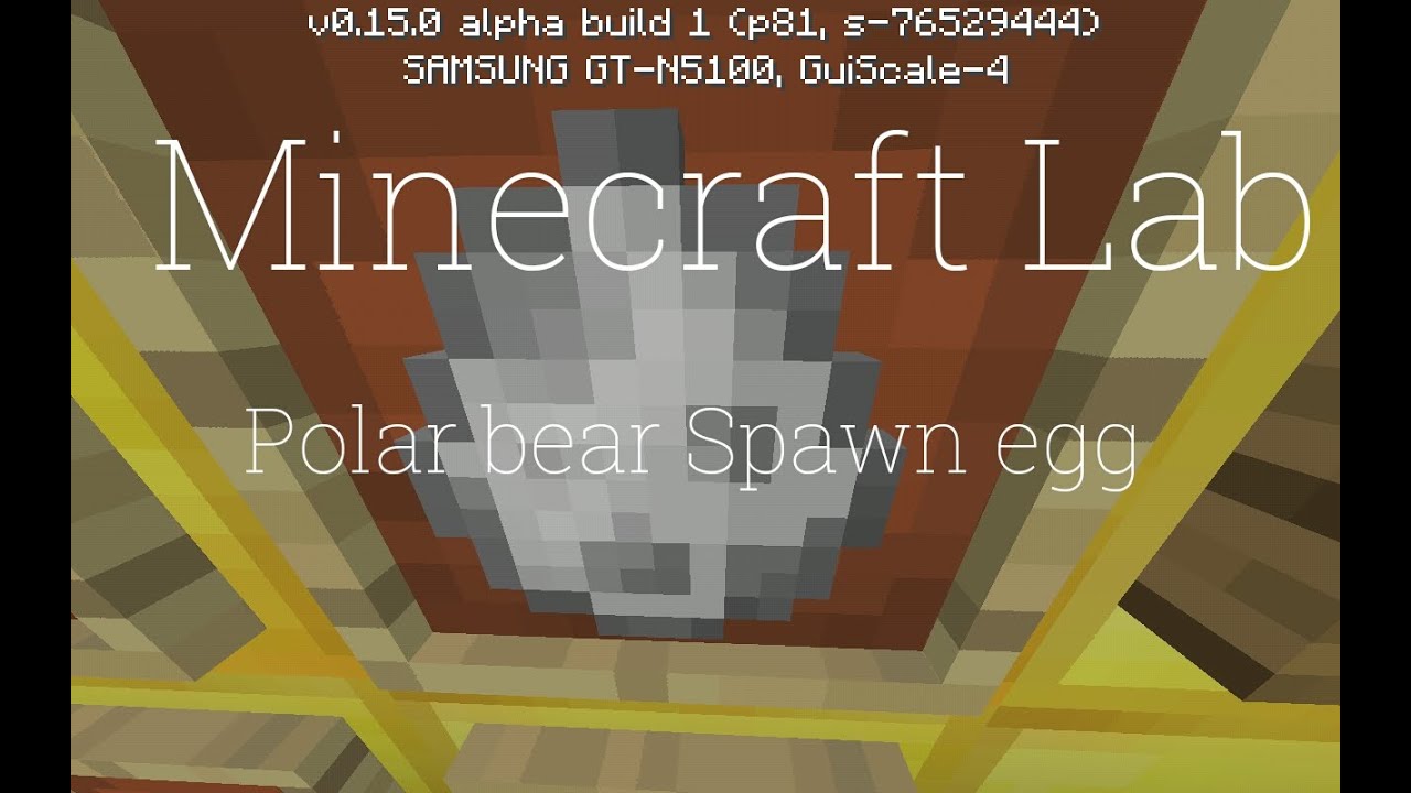 Minecraft (MCPE) Lab: Polarbear Spawn egg - YouTube
