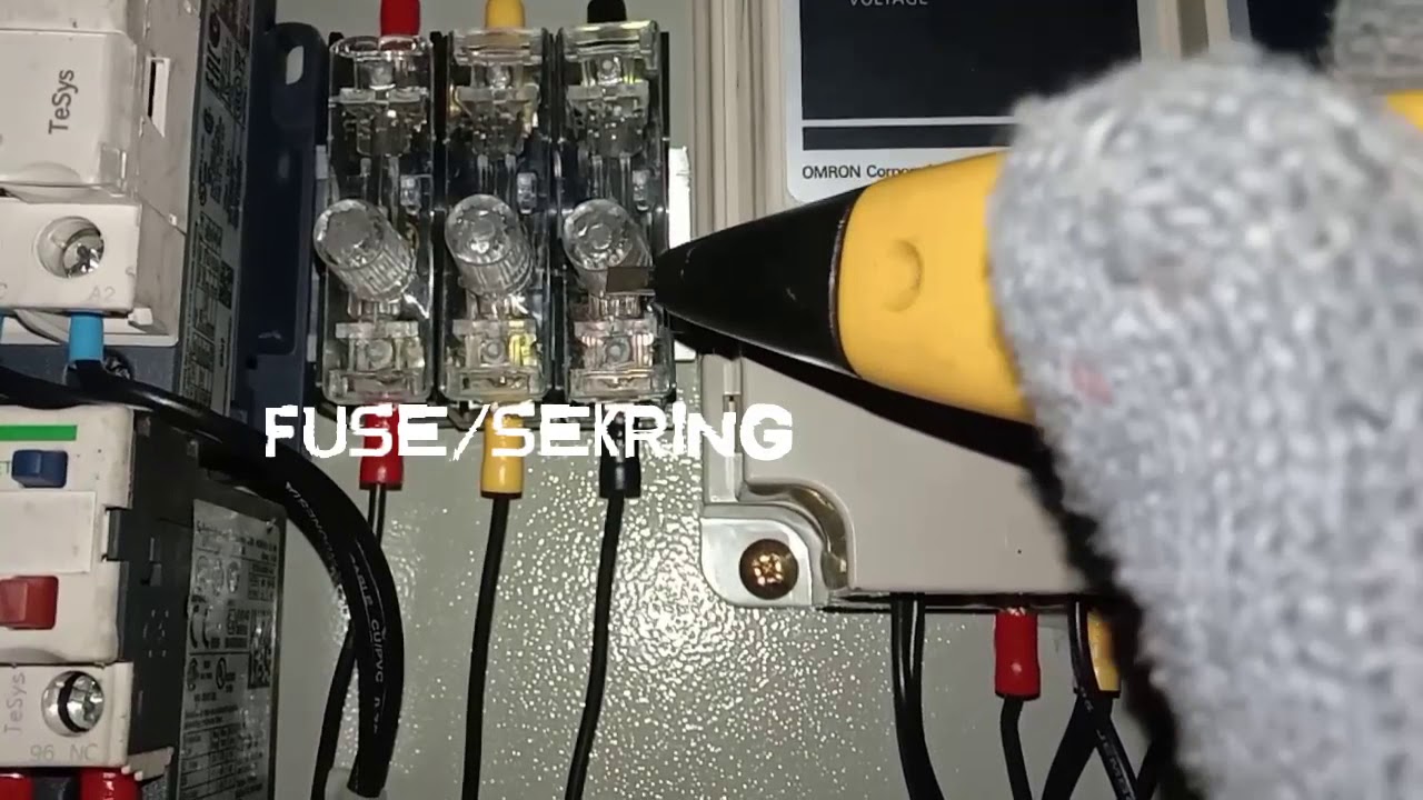 fungsi komponen pada panel sumersible sistem wlc || WLC OMRON 61F-G1-AP ...