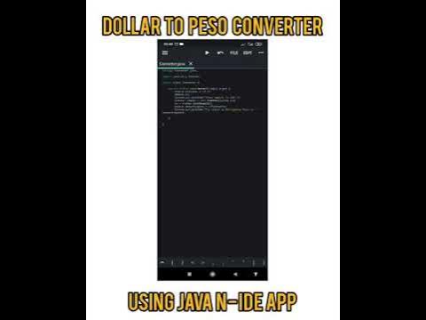 Dollar to Peso Converter using Java N - IDE app program - YouTube