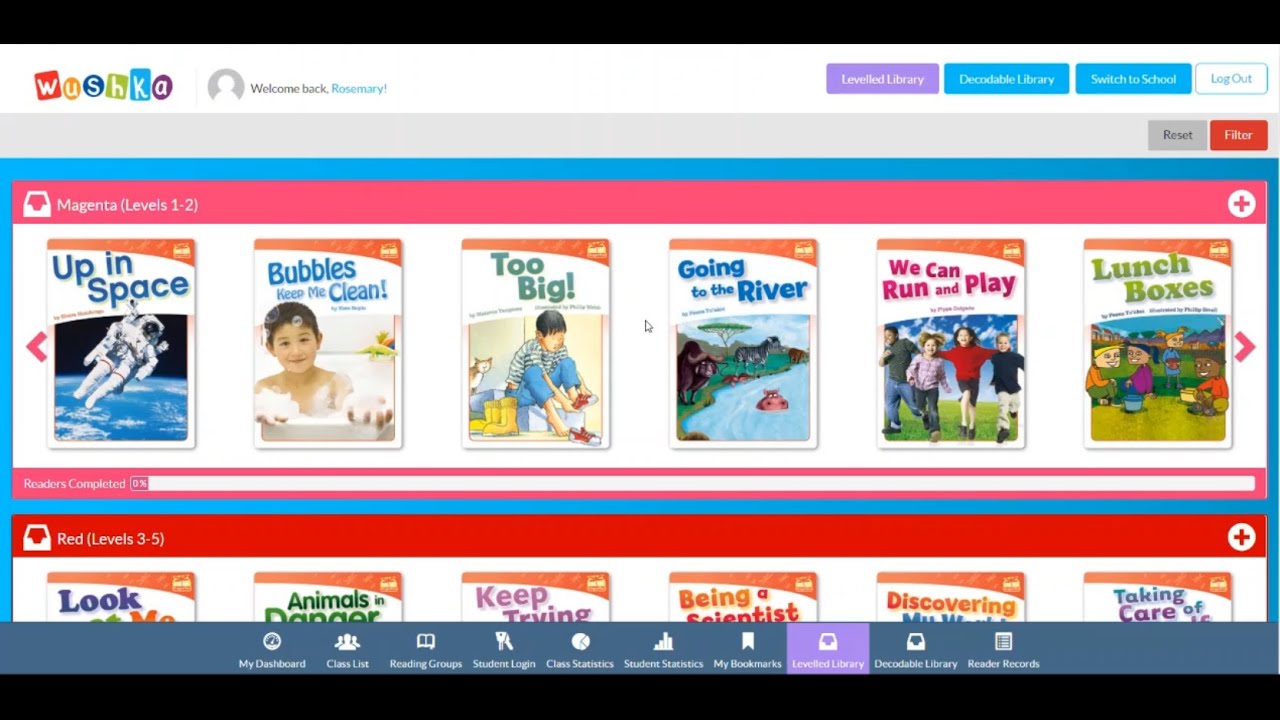 Wushka How-To - Set Students' Reading Levels - YouTube