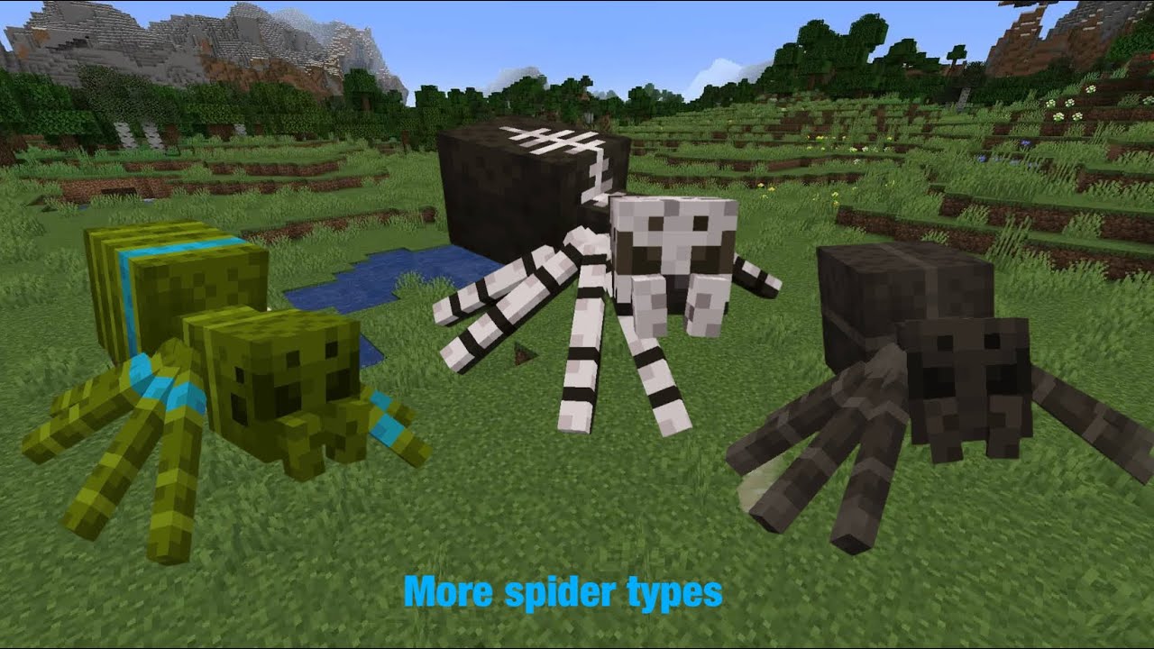 Better Spiders mod for Minecraft - YouTube
