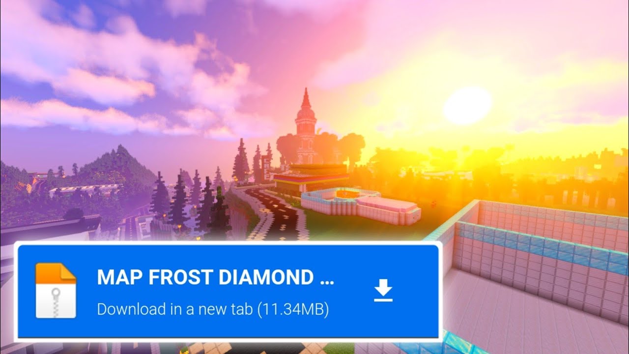 WOW!! BAGI BAGI MAP FROST DIAMOND MCPE !! HP ANDROID !! TERBARU KEREN ...