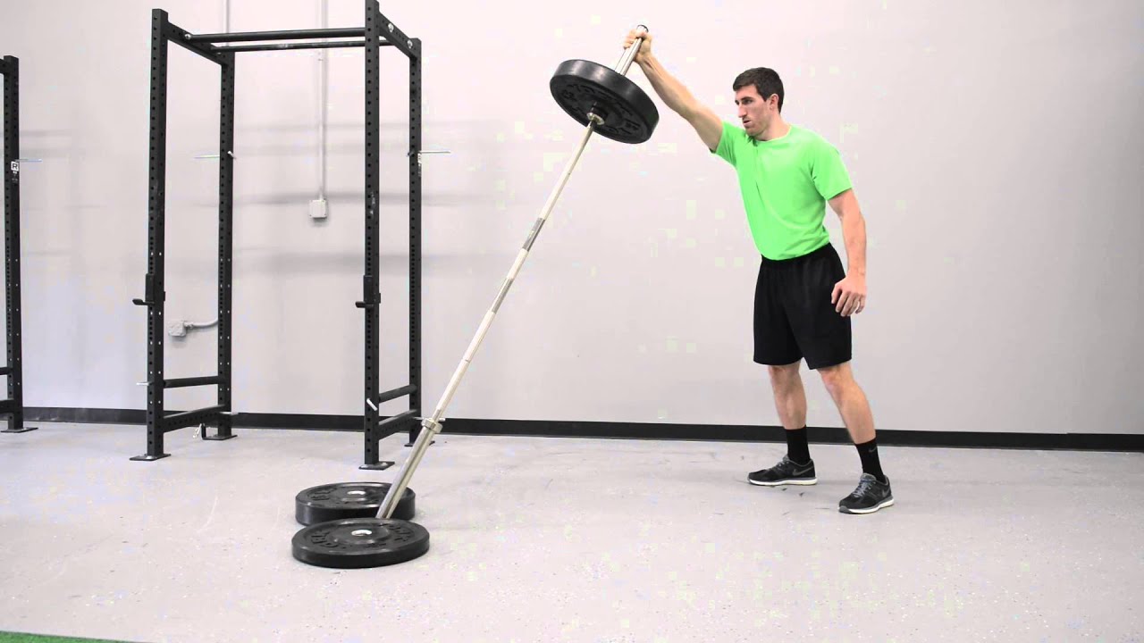 578. Single Arm Landmine Push Press - YouTube