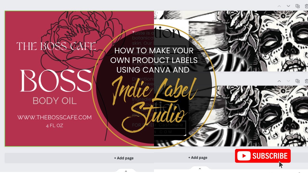 How to make your own product labels using Canva and Indie Label Studio ...