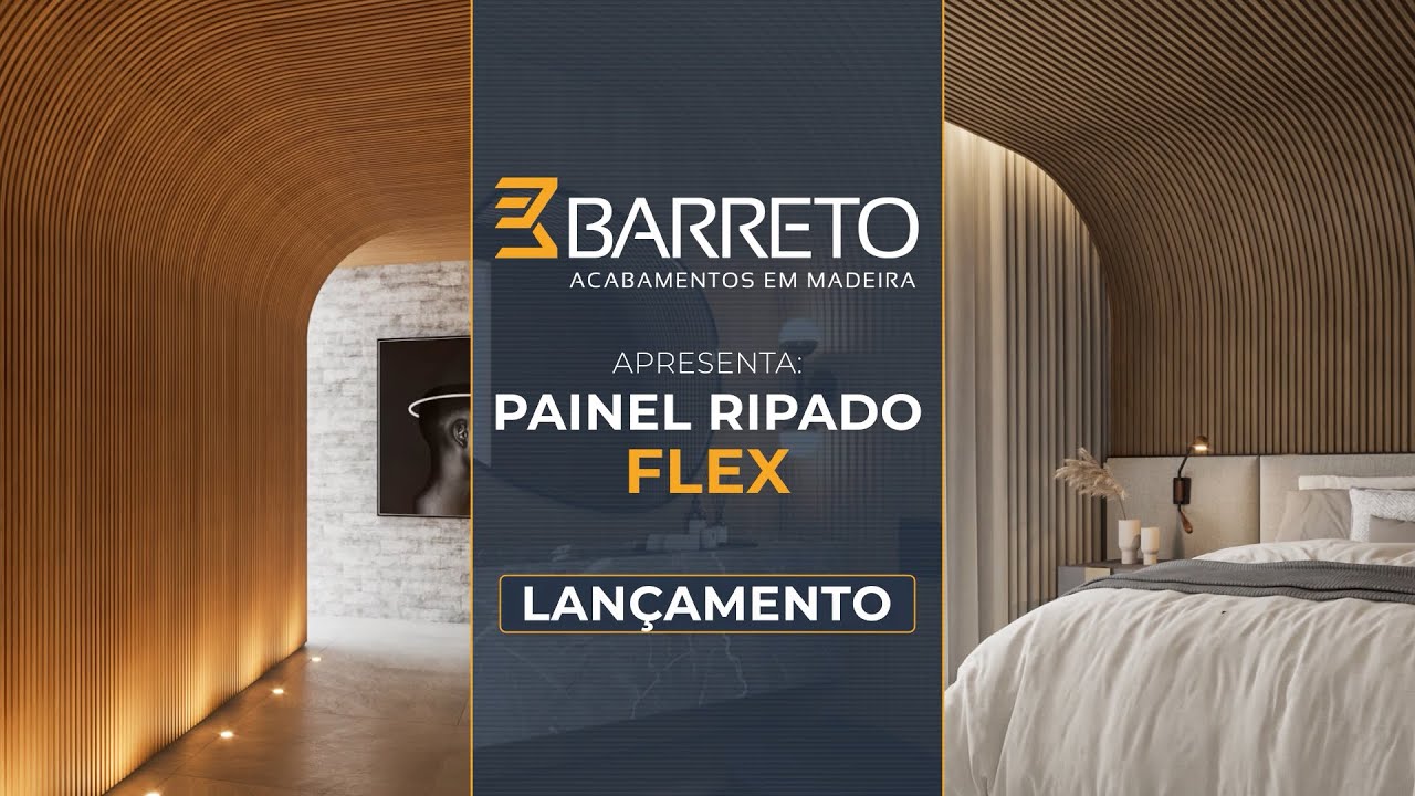 Painel Ripado Flex - O sistema de montagem mais flexível do mercado - YouTube