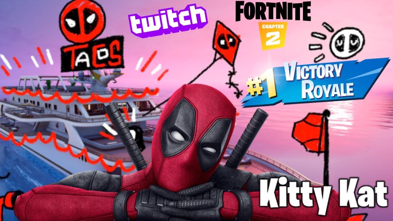 FORTNITE DEADPOOL Takes Over Meowscles Yacht! 100 Squad Wins Victory ...