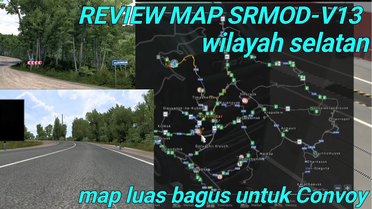 REVIEW MOD MAP SRMOD-V13 (wilayah selatan) ETS2 V1.51 - YouTube