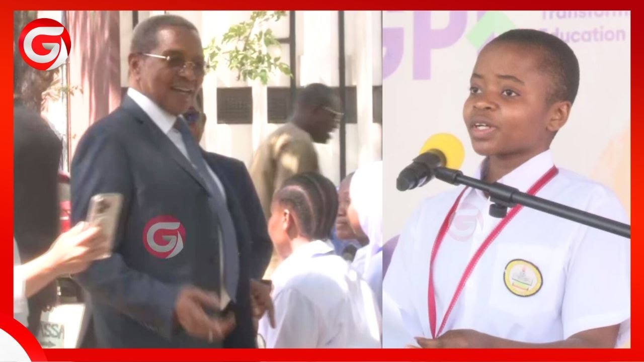 MSTAAFU KIKWETE ATEMBELEA SHULE ya KIBASILA - ASHANGAZWA na BINTI HUYU ...