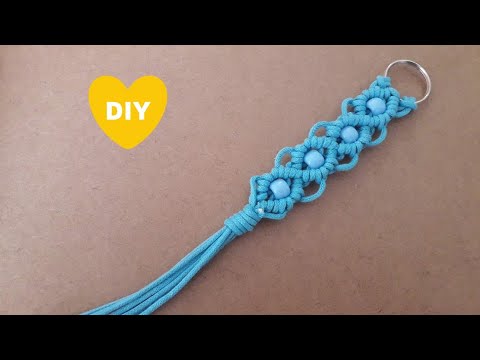 DIY - CHAVEIRO DE MACRAME - YouTube