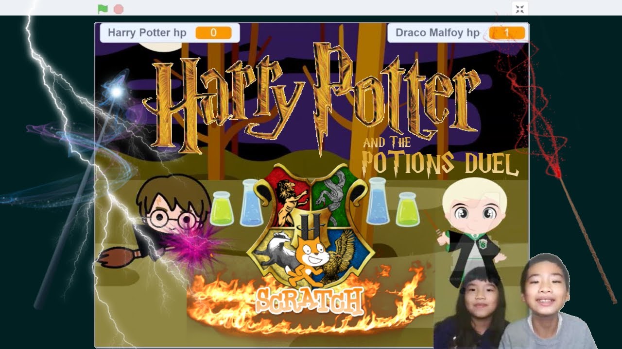 Secrets of Coding in SCRATCH: *HARRY POTTER POTIONS DUEL* 2-Player Game ...