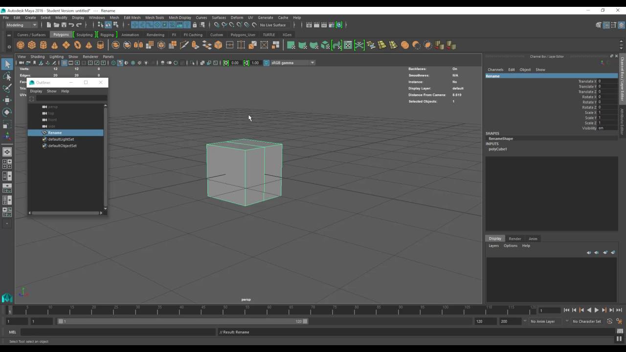 Outliner in Maya - YouTube