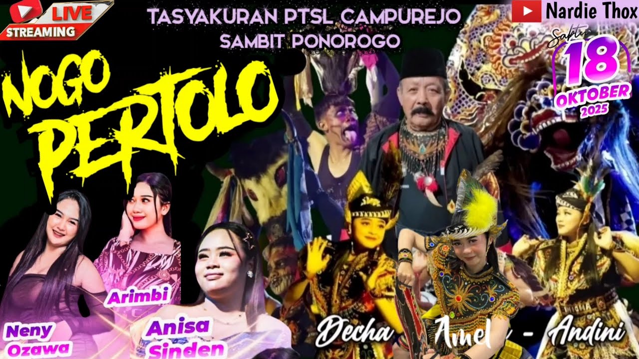 🔴 LIVE MALAM INI JARANAN NOGO PERTOLO DI BALAI DESA CAMPUREJO SAMBIT ...