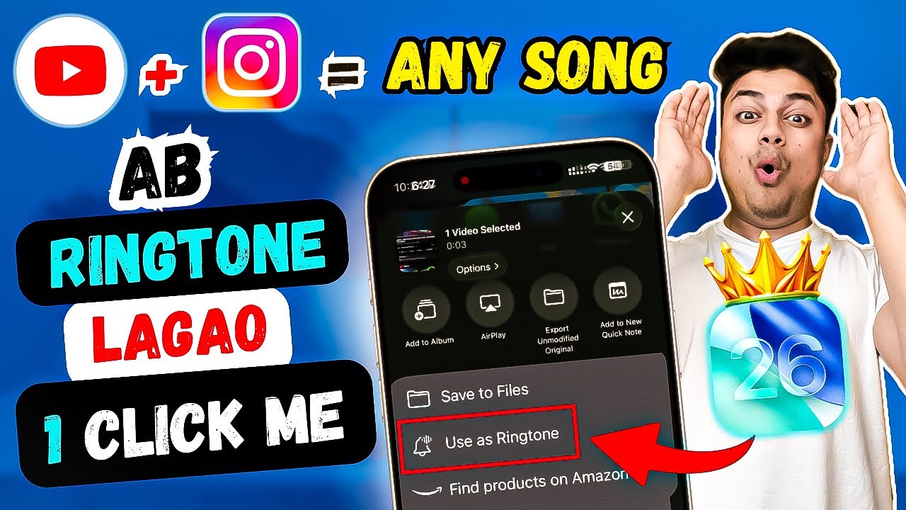 2026 Latest iOS 26 Set Any Song as Ringtone in 1 Click YouTube ...