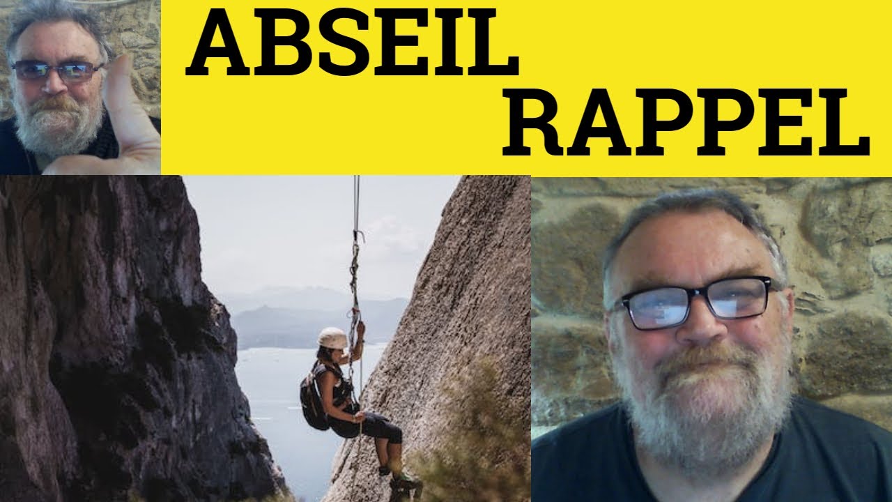 🔵 Abseiling Meaning - Rappel Defined - Abseil Examples - Rappelling ...