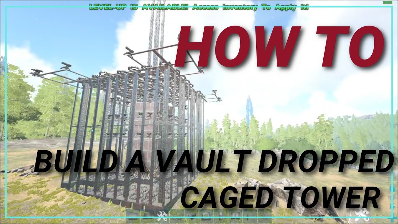 How to build Vault Dropped Caged Turret Towers - ARK SURVIVAL EVOLVED ...