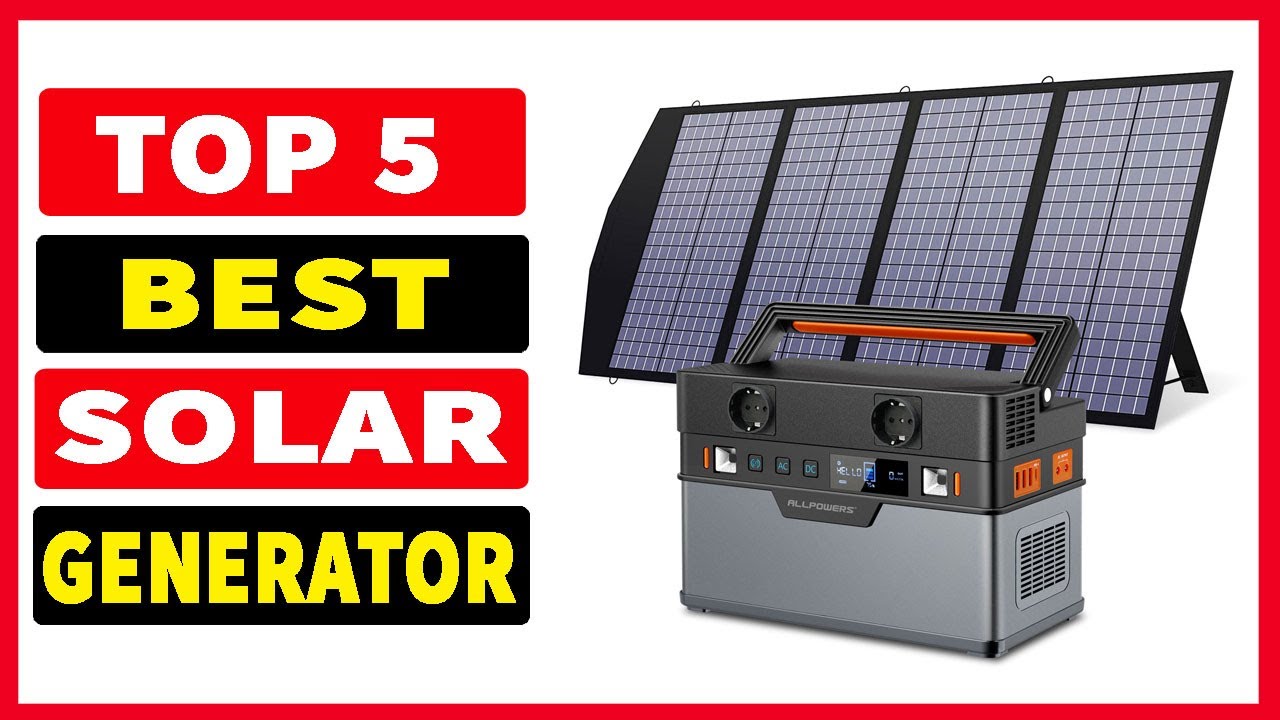 Top 5 Best Portable Solar Generators Review In 2024 - YouTube