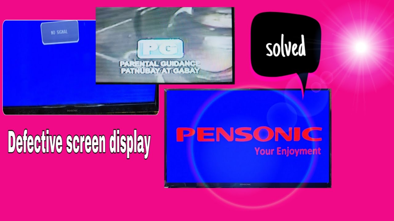 led tv screen repair - Pensonic - YouTube